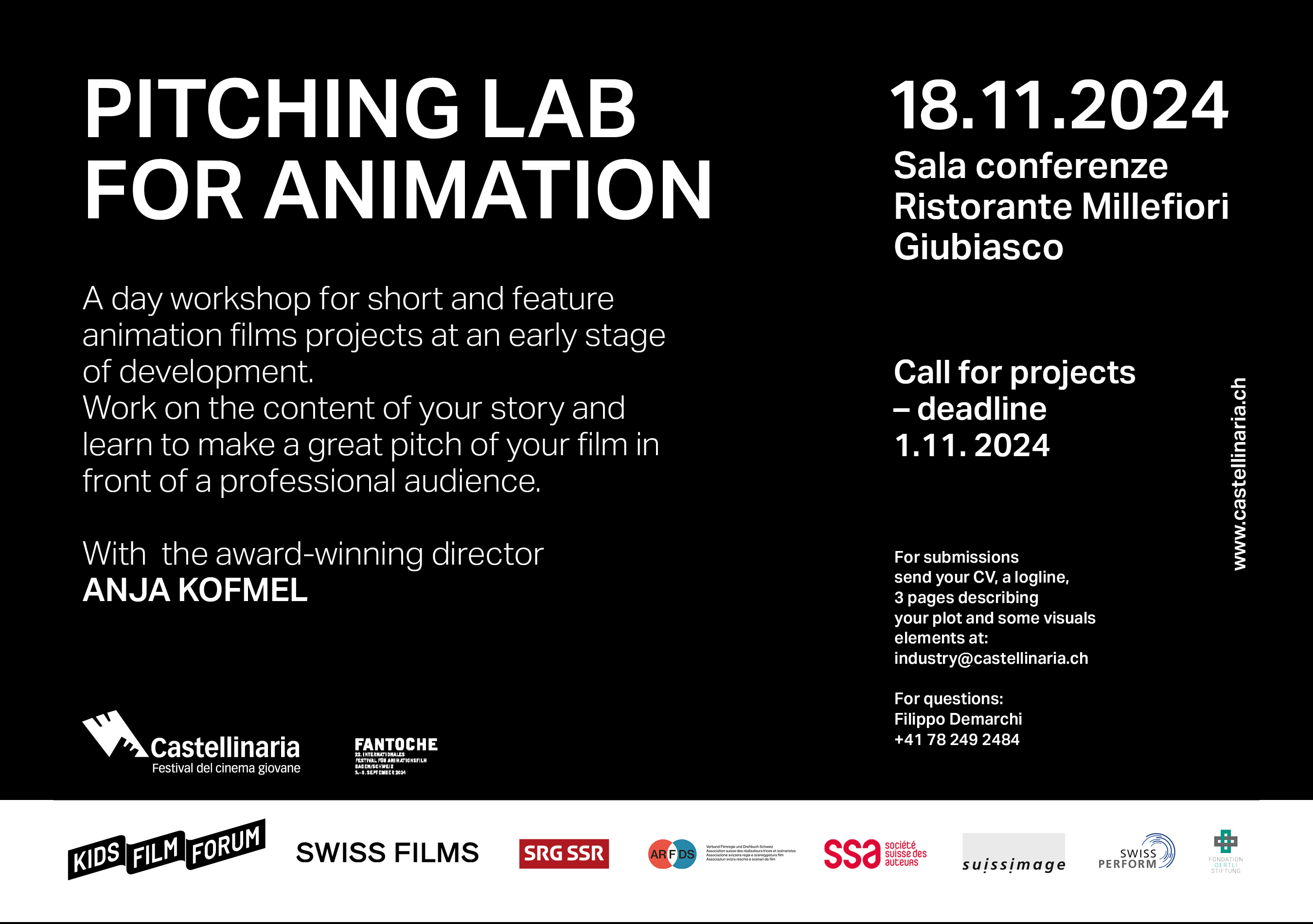 Swissanimation | KIDS FILM FORUM Bellinzona: Pitching Lab